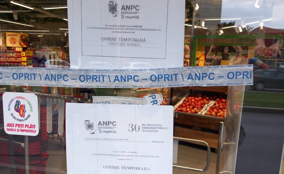 ANPC a închis 12 magazine din rețelele Mega Image, Auchan, Profi ...